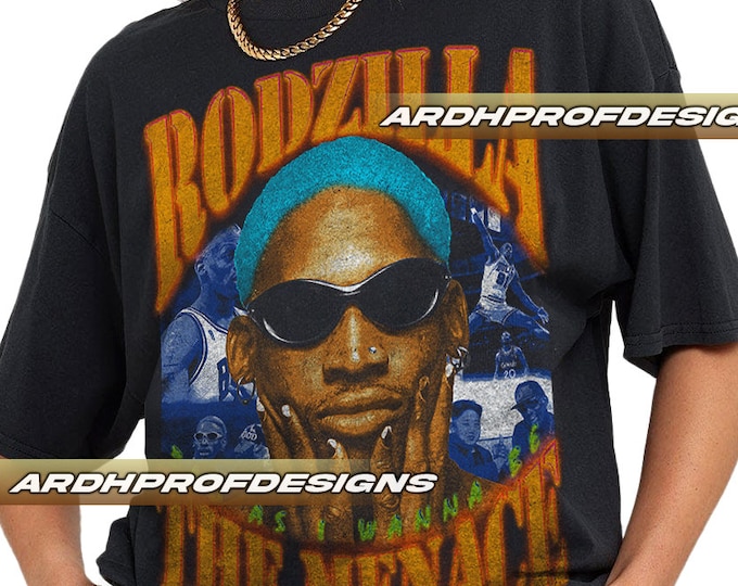 Vintage Rodzilla Dennis Rodman Tee - Etsy