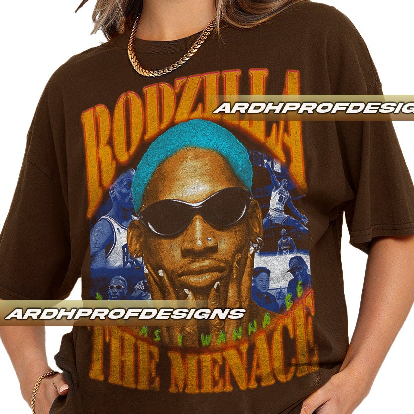 Limited Denis Rodman Rodzilla the Menace T-shirt Gift for - Etsy