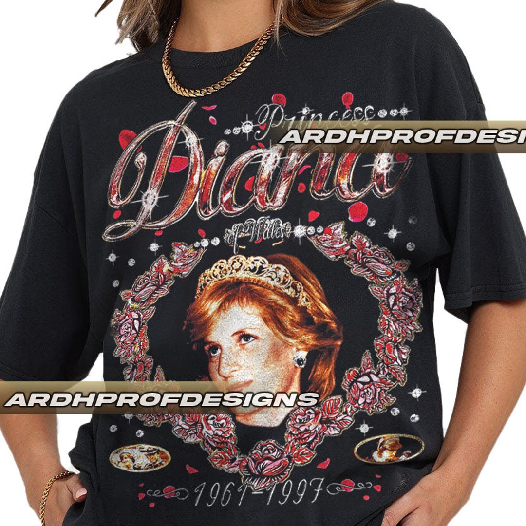 Princess Diana – Princess of Wales Royalty Tee – 90s Fashion Icon ...