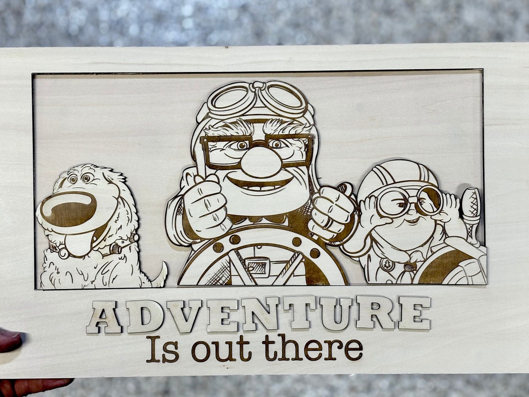 UP Carl Russel Dug Wall Art Instant Download GLOWFORGE Digital File SVG ...