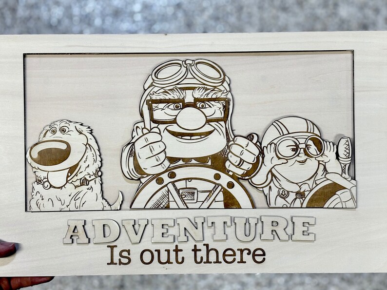 UP Carl Russel Dug Wall Art Instant Download GLOWFORGE Digital File SVG ...