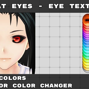 Eye Texture - Goat Eyes (19 Colors + Color Changer .PSD) - Etsy