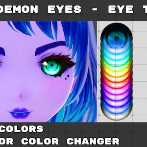 Eye Texture - Shiva Demon Eyes (12 Colors) - Etsy