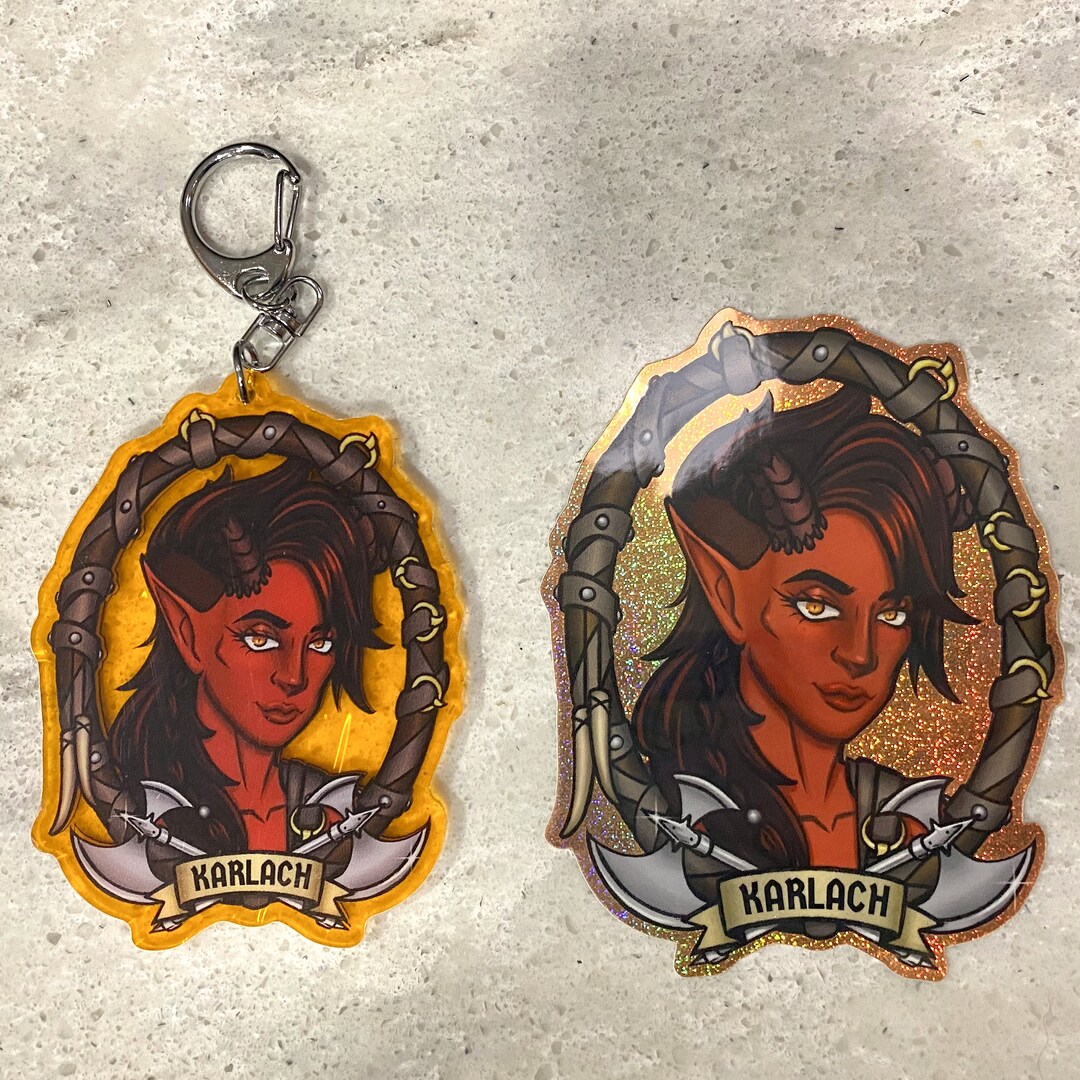 Karlach Keychain And/or Sticker Baldur's Gate 3 - Etsy