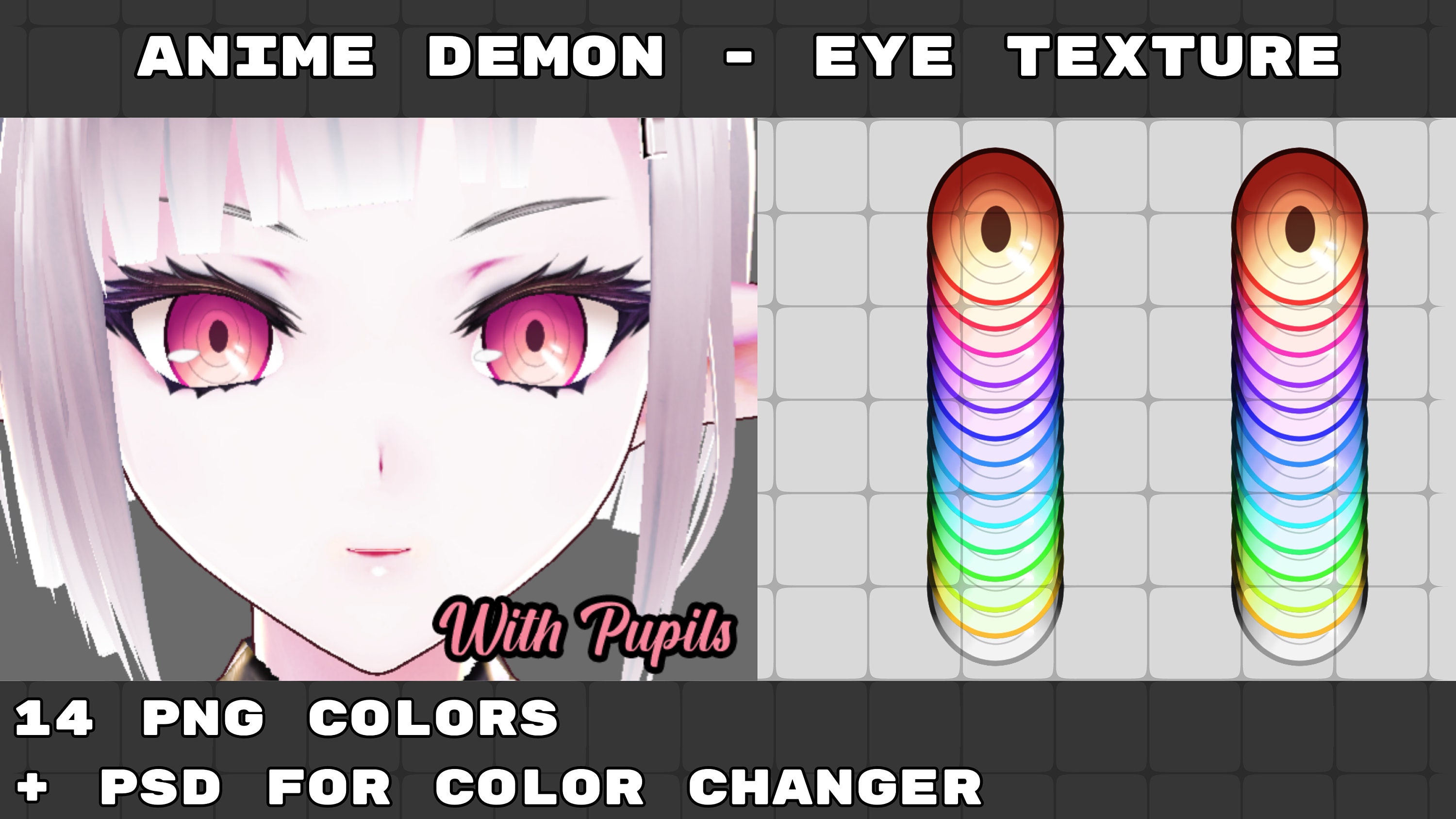 Pink Demon Eyes
