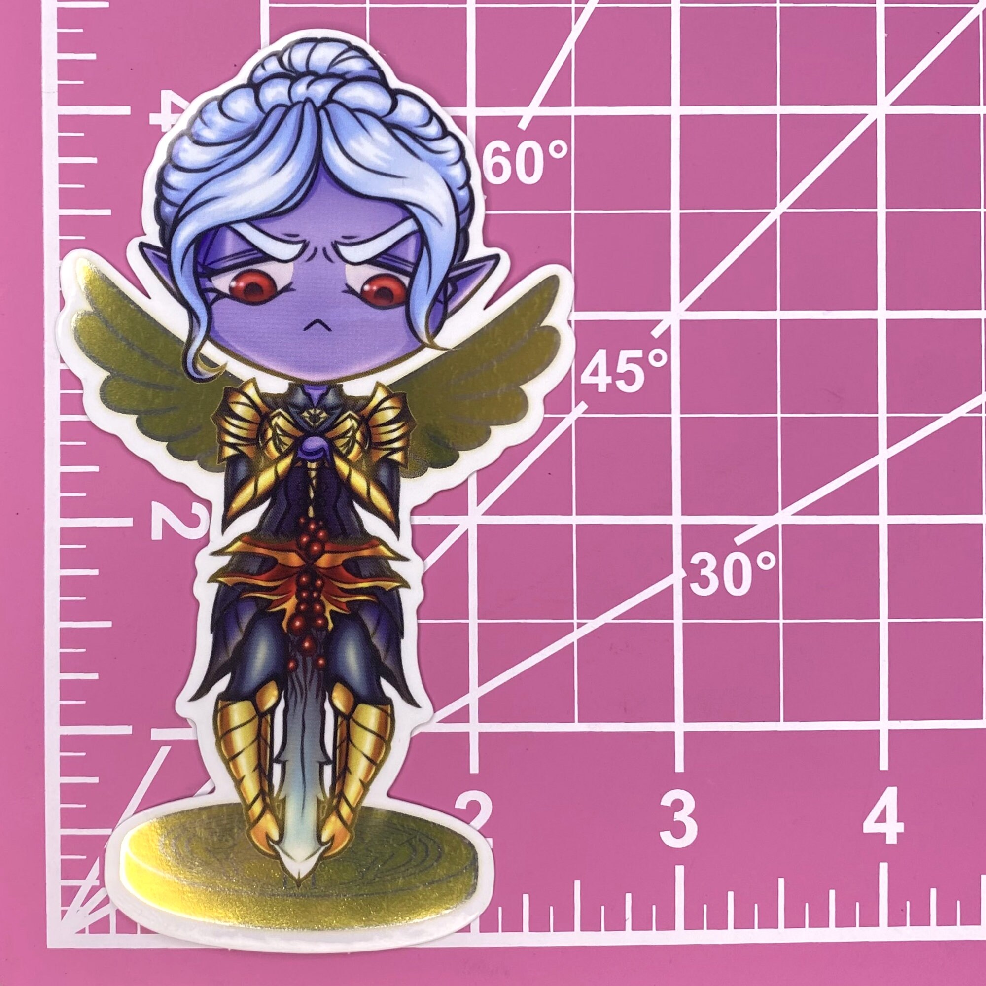 Chibi Minthara Sticker chrome Effect waterproof Baldur's Gate 3 - Etsy
