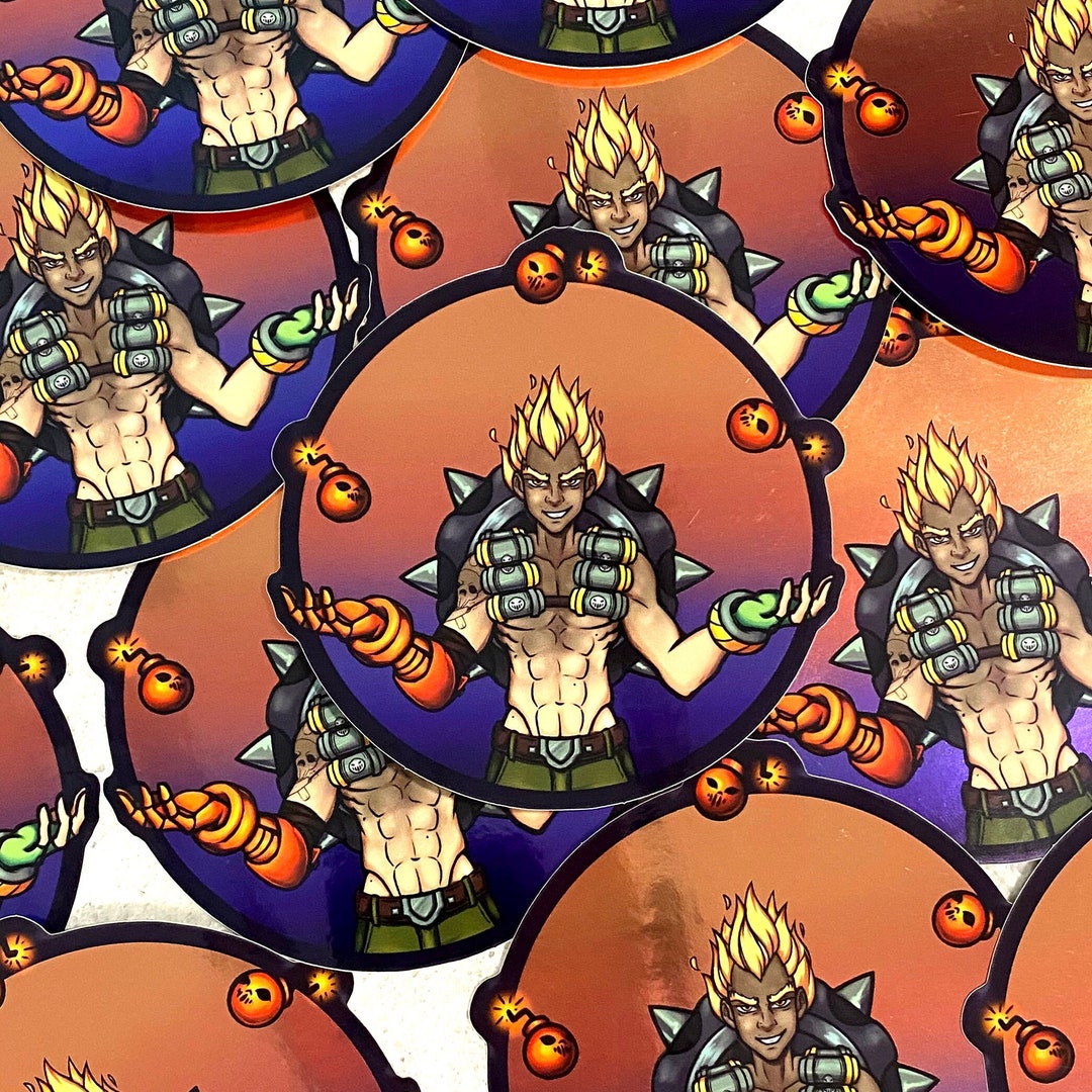 Junkrat Sticker (mirror Effect) | Overwatch - Etsy