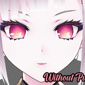 Anime Demon Eyes - Vroid Eye Texture (with AND Without Pupils) (14 .PNG ...
