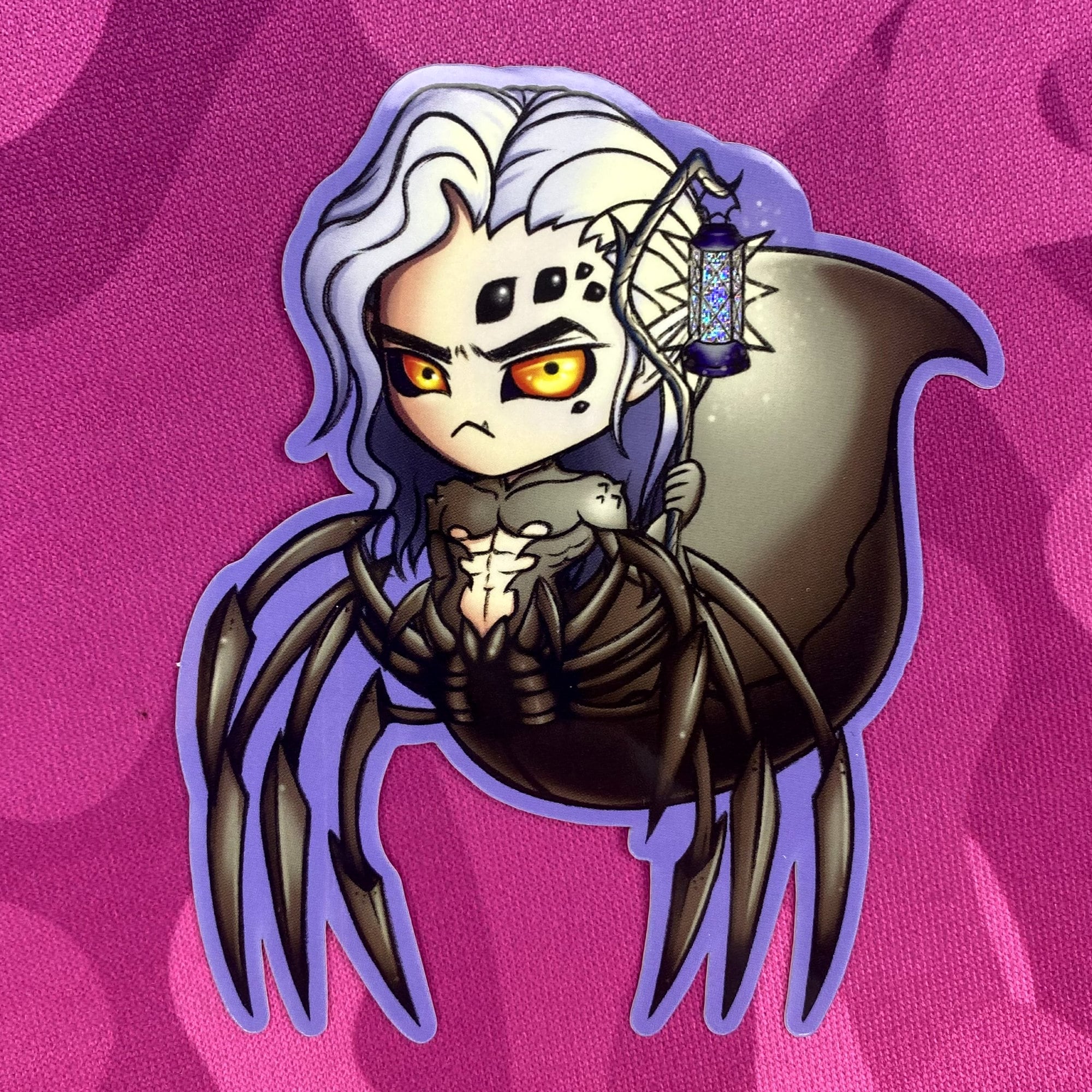 Chibi Kar'niss the Drider Sticker (glitter Effect) | Baldur's Gate 3 - Etsy