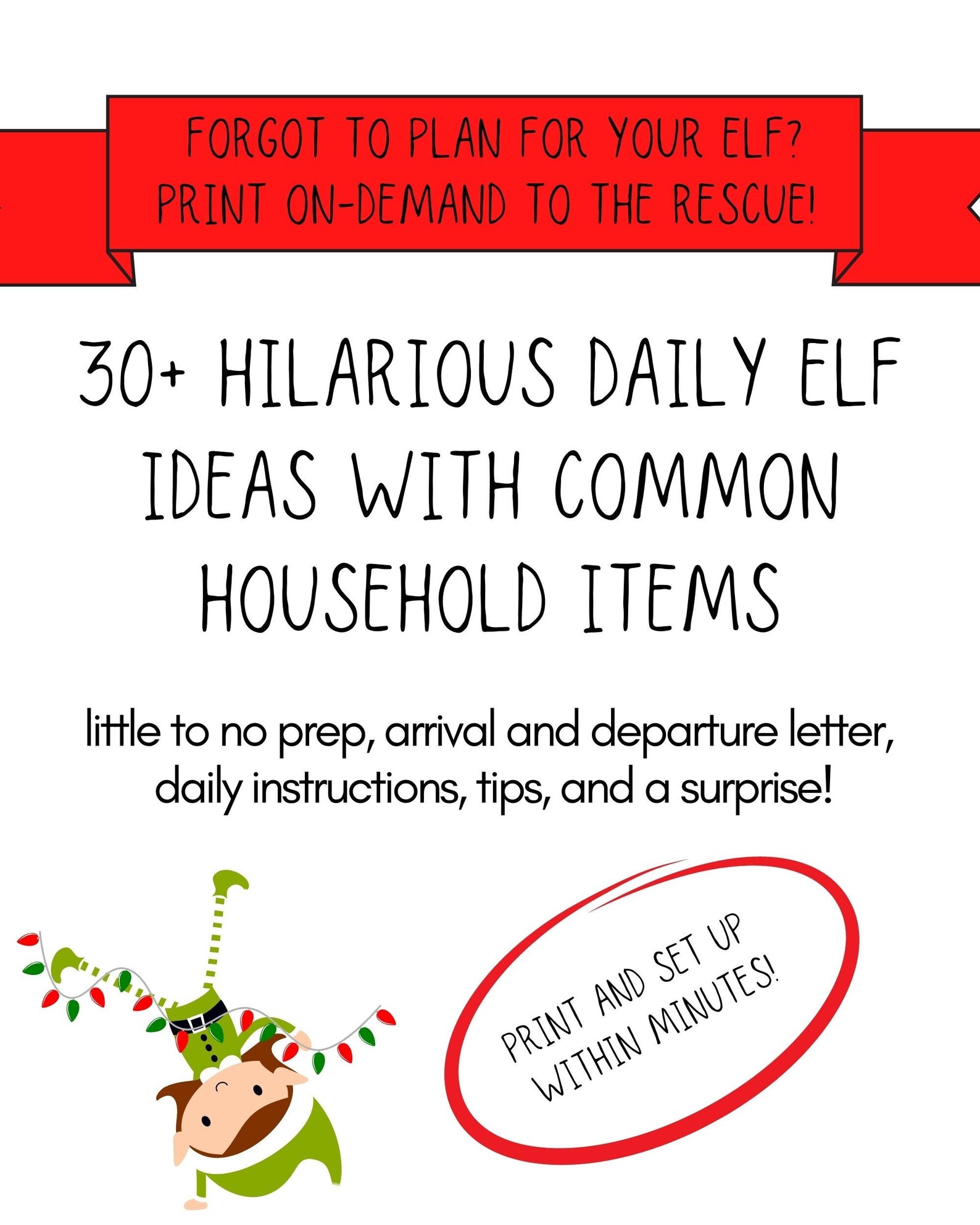 Printable Elf Kit, Christmas Elf Kit, Instant Elf Kit, Elf Props ...