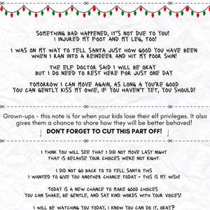 Elf Excuse Notes, Printable Elf Notes, Elf Personalized Letters ...