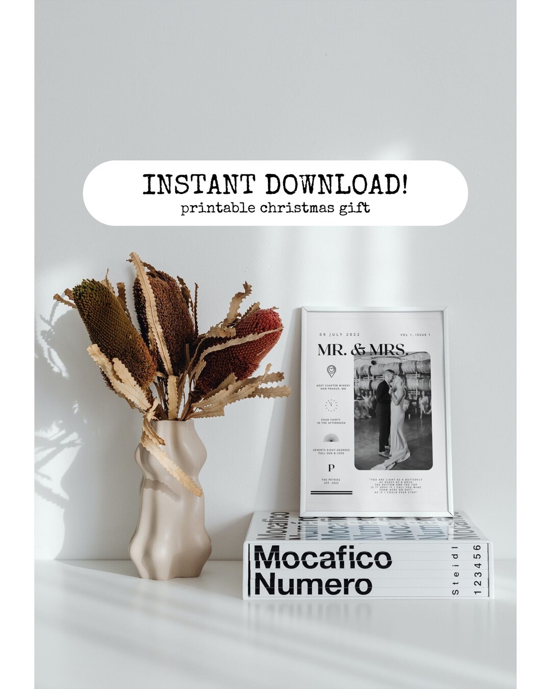 Custom Wedding Gift Template, Custom Wedding Print, Newlywed Gift ...