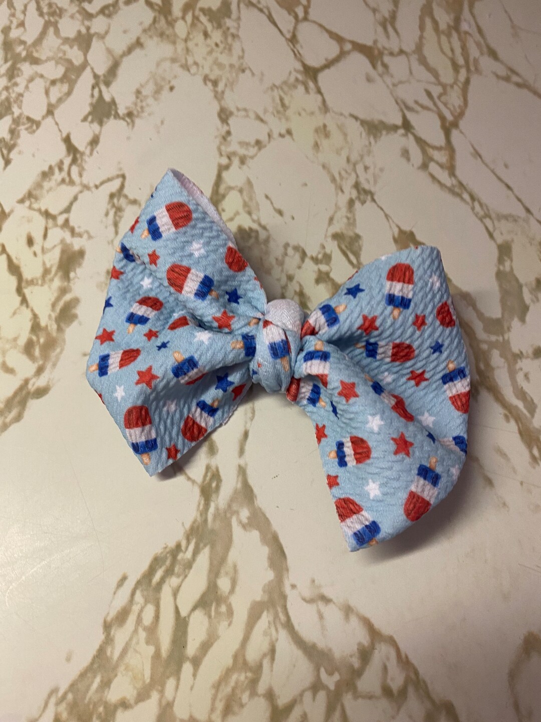 4th of July Popsicles Alligator Clip Bow - Etsy