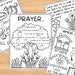 Printable Prayer Coloring Kid's Morning Activity, the Lord's Prayer ...