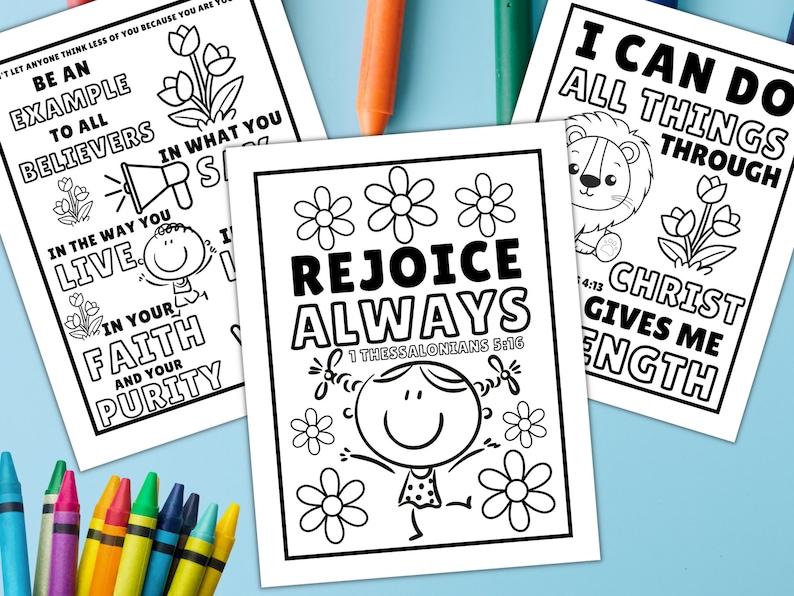 Printable Scripture Coloring Kid's Morning Activity, Christian ...