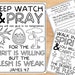 Printable Prayer Coloring Kid's Morning Activity, the Lord's Prayer ...