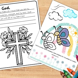 Psalm 23 Kid's Bundle, Psalm 23 Coloring Pages, Memory Verse Cards ...