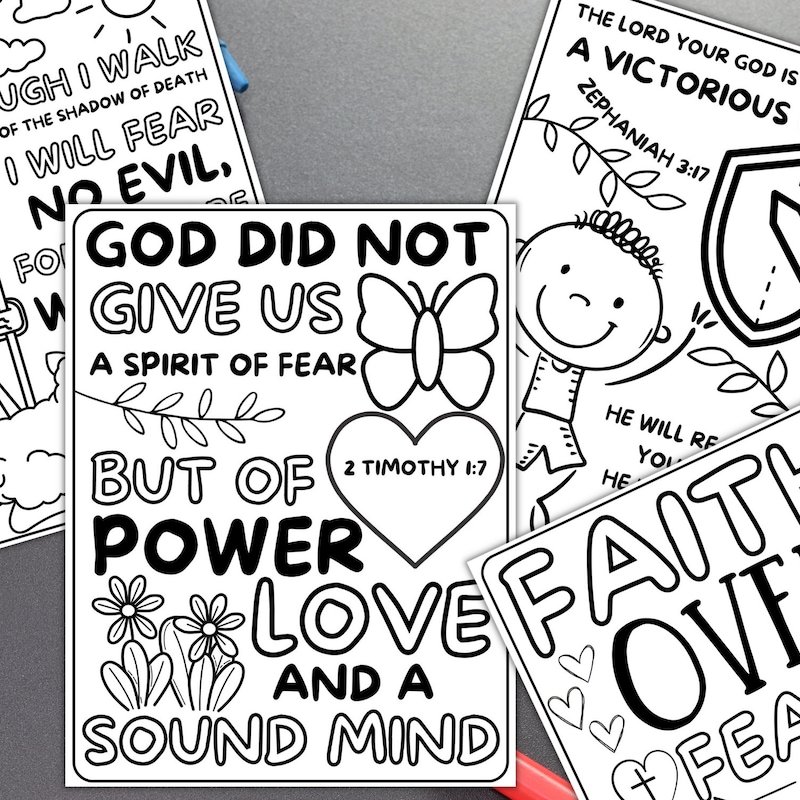Coloring Pages Fear - Etsy