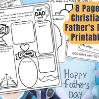 Christian Father's Day Printable for Kids, Faith Gift for Dad From Kids ...