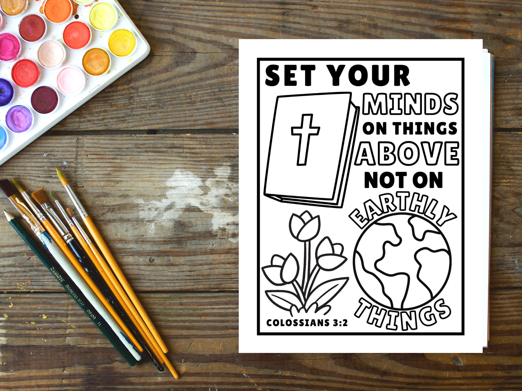 Prayer and Scripture Coloring Pages Bundle, Printable Bible Coloring ...