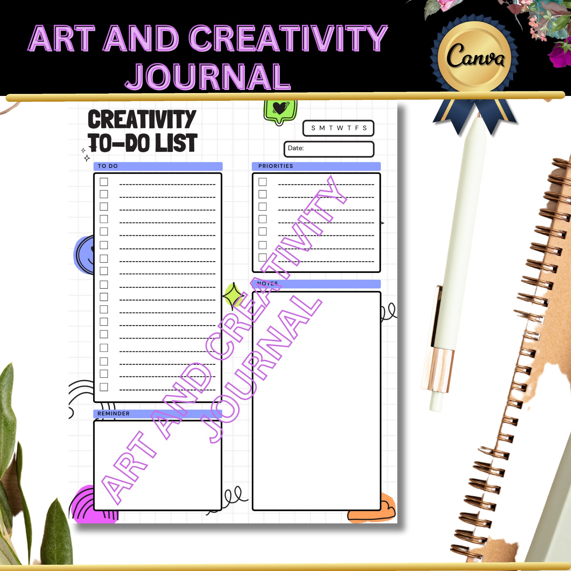 Art and Creativity Journal, Mindfulness Journey, Creativity Journal ...