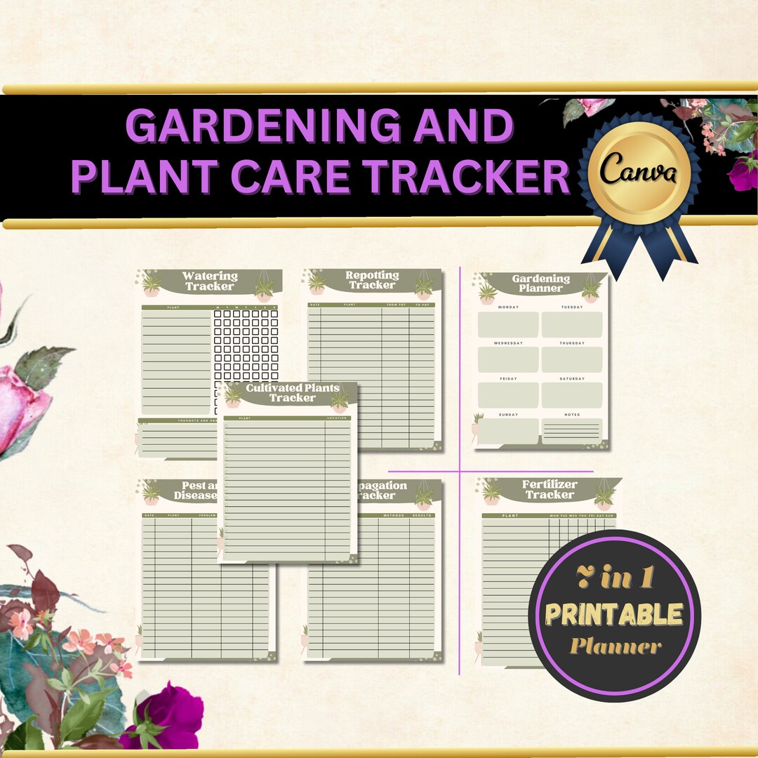 Gardening and Plant Care Tracker, Gardening Planner, Fertilizer Tracker ...