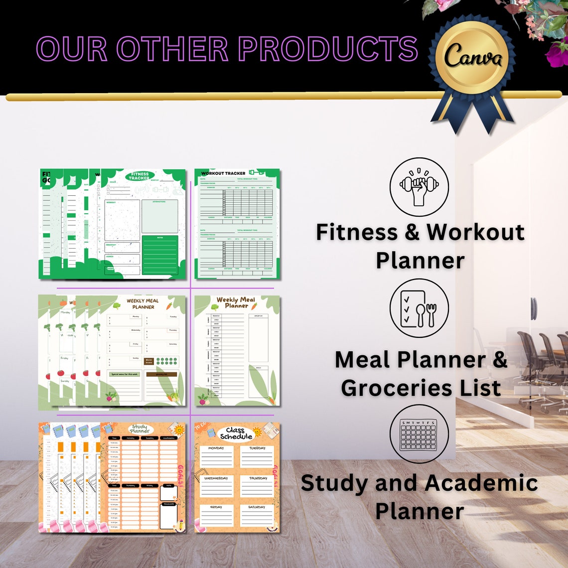 Weekly Menu and Recipe Organizer, Weekly Meal Planner, Daily Meal ...