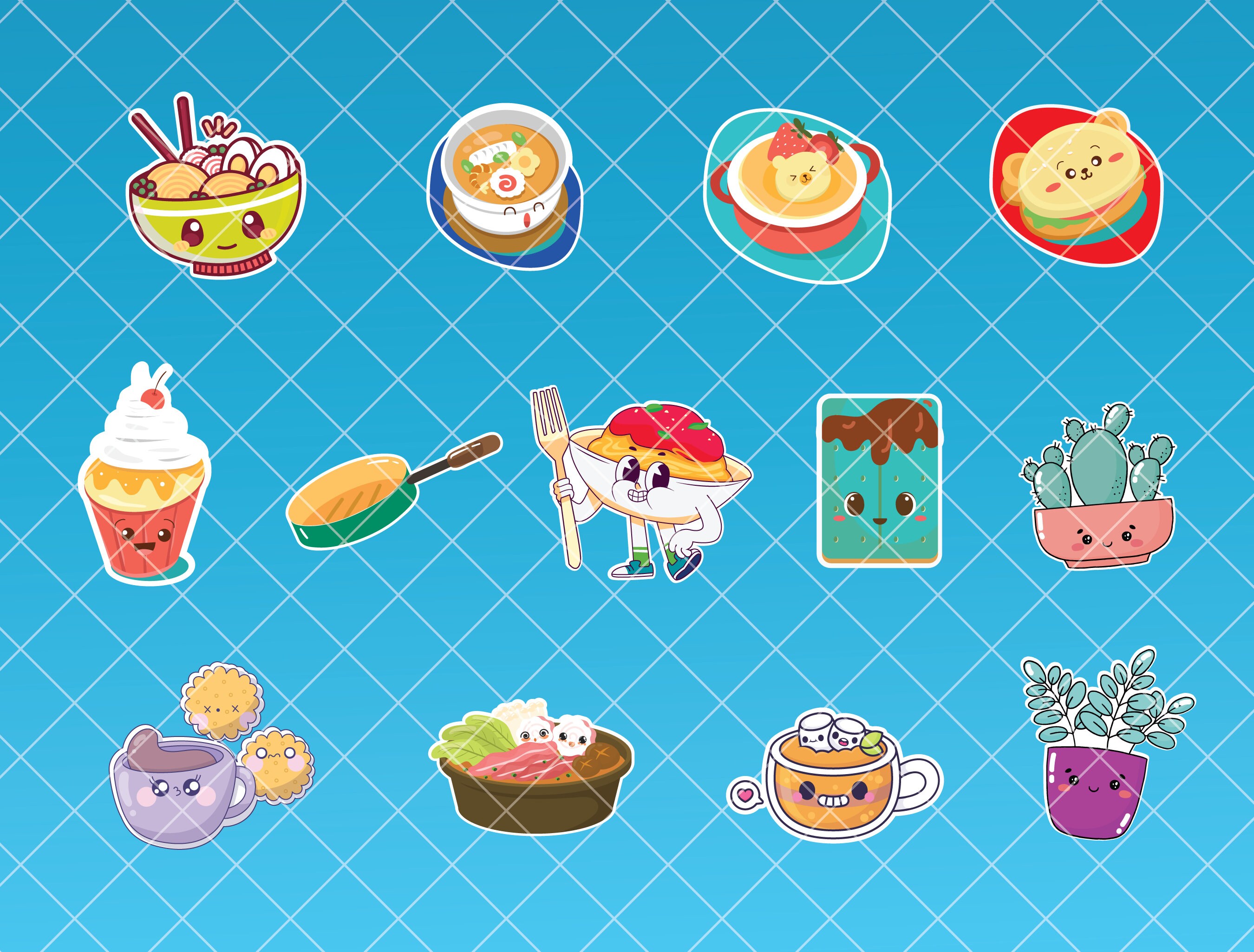 25 Pcs Custom Cute Sticker for Kids Party, Vinyl Stickers for Laptop ...