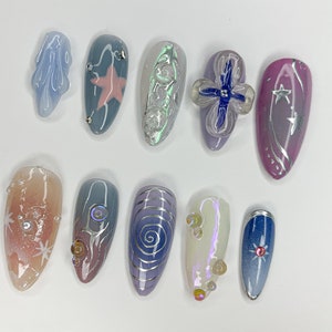 Freestyle 3D Gel Nails: Trendy Press on Nails With Unique Designs | Gel ...
