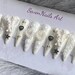 Angel Press on Nails-heavenly Glamour Elegant White Designs With ...