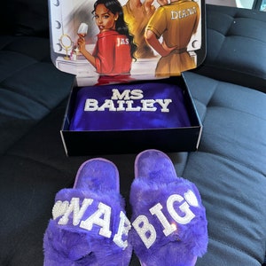 Pearl Lettering PJ Bundle/personalized Pjs & Slippers/customized ...