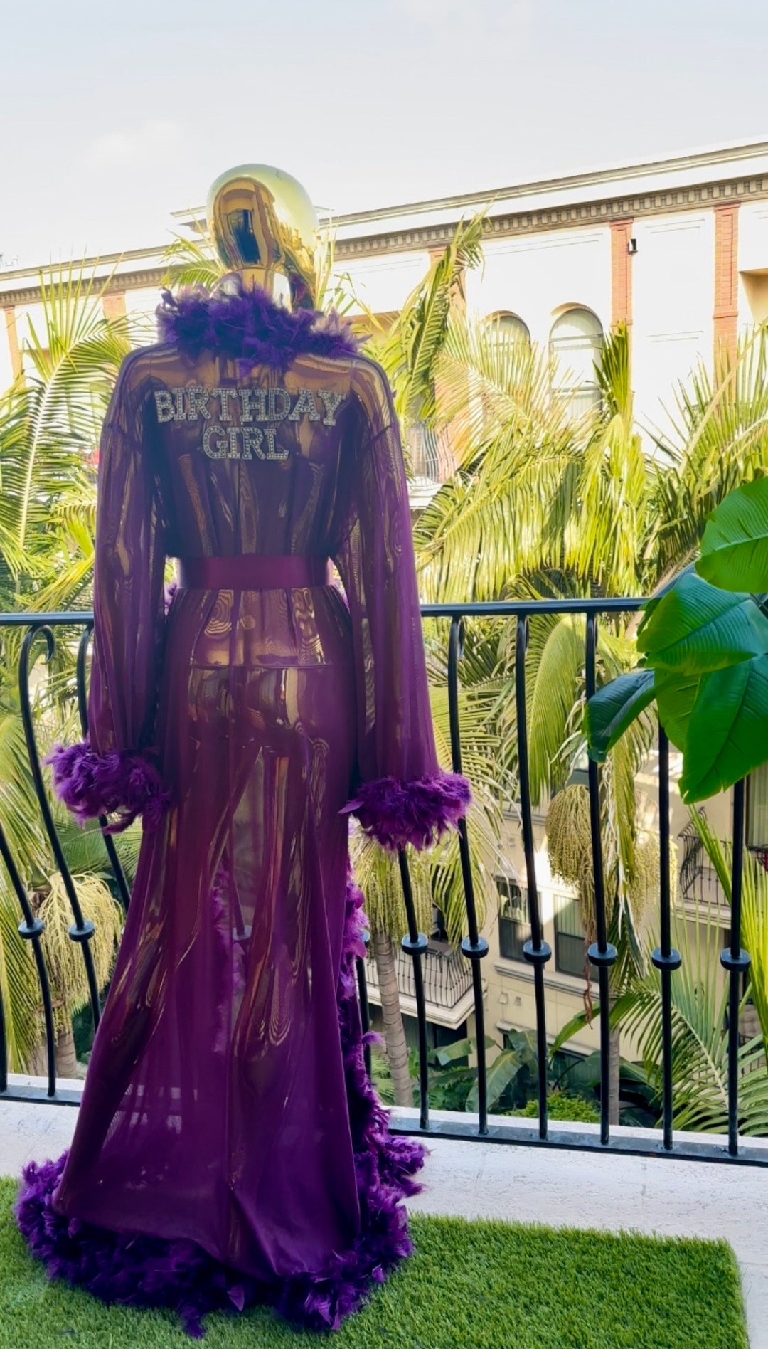 Birthday Girl/birthday Girl Robe/bday Girl/bday Girl Robe/feathered ...