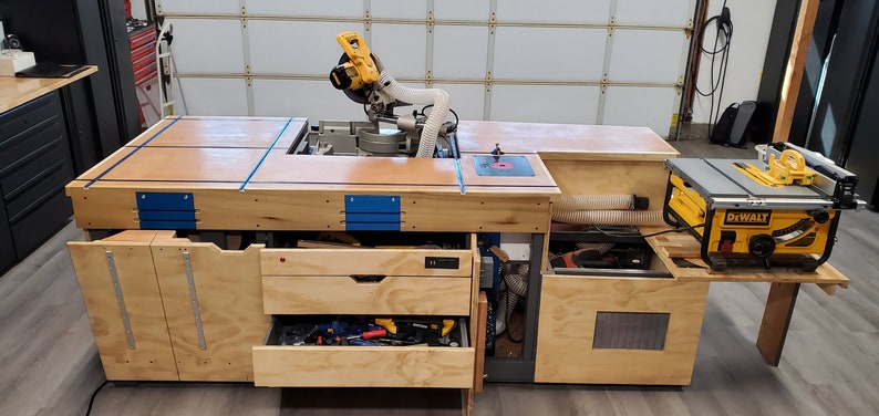 PDF Multitool Mobile Workbench Plans Miter Saw Flip Top - Etsy