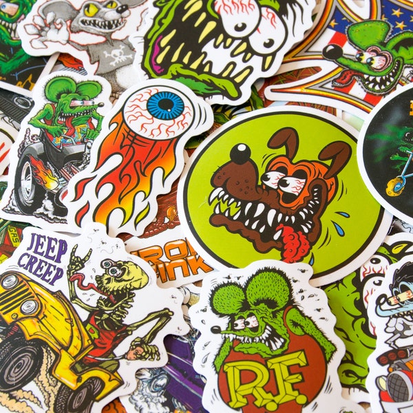 Rat Rod Stickers - Etsy