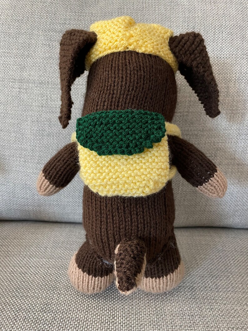 Dachshund Knitting Pattern - Etsy