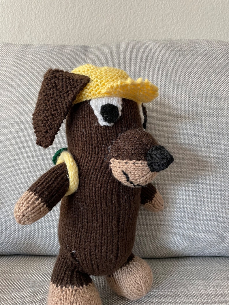 Dachshund Knitting Pattern - Etsy