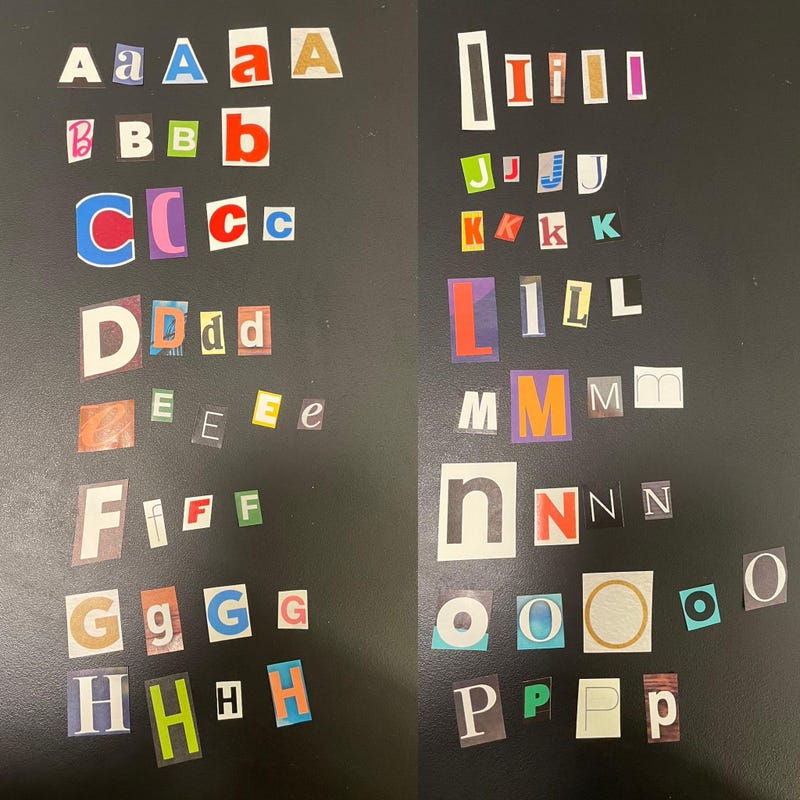 Magazine Letters - Etsy