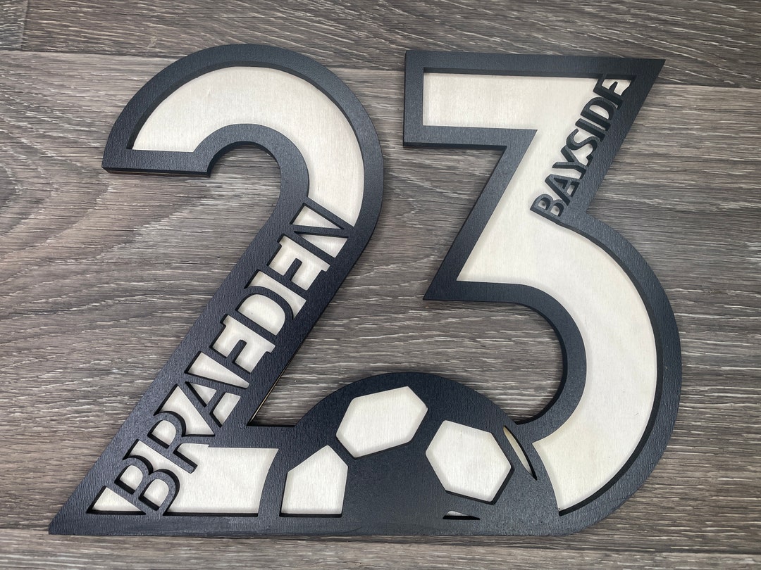 Athlete Number Gift Sports Number Plaque Custom Sports Plaque - Etsy