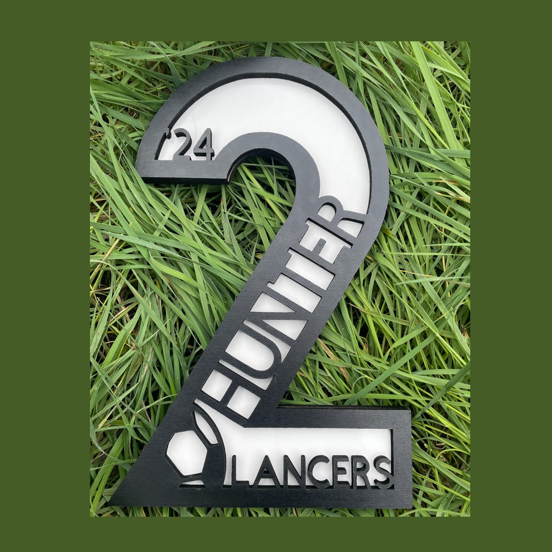 Athlete Number Gift Sports Number Plaque Custom Sports Plaque Jersey ...