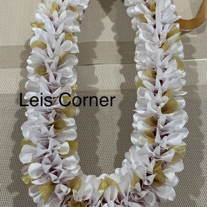 Handmade Ribbon Flower Graduation Lei - Etsy