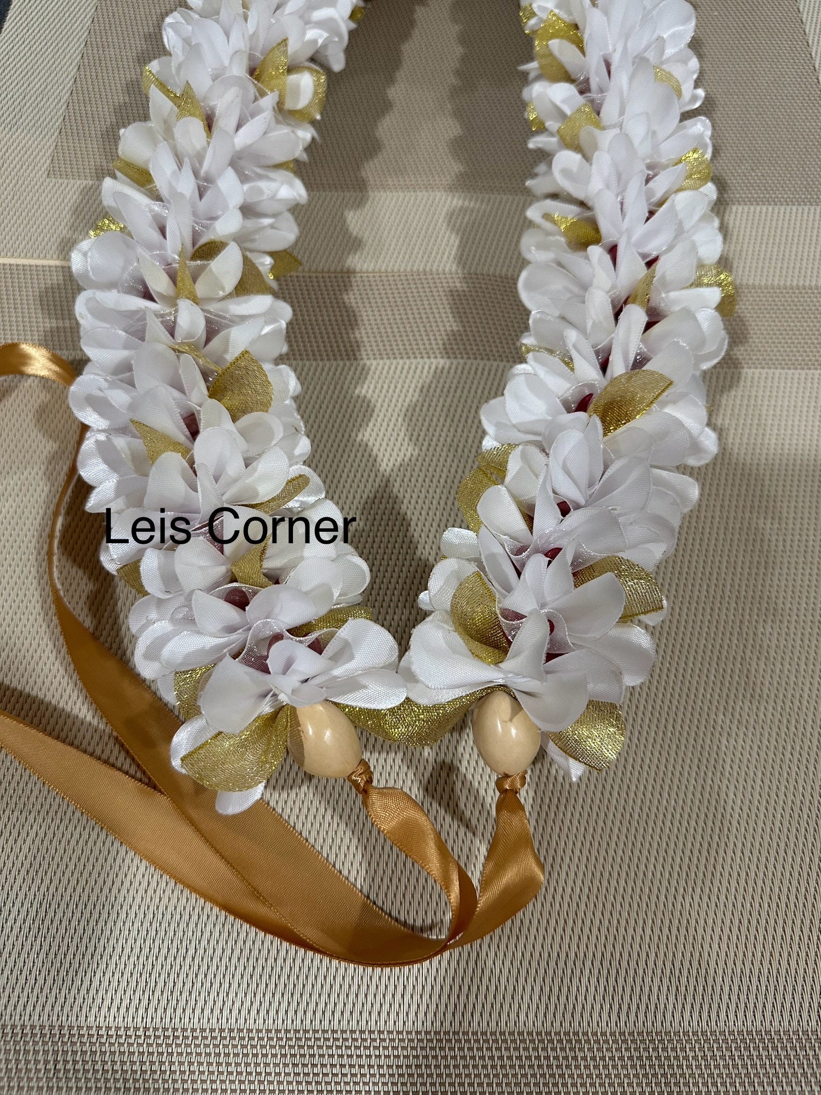 Handmade Ribbon Flower Graduation Lei - Etsy