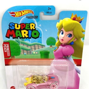 Super Mario + Princess Peach From Hot Wheels Character Cars - Etsy