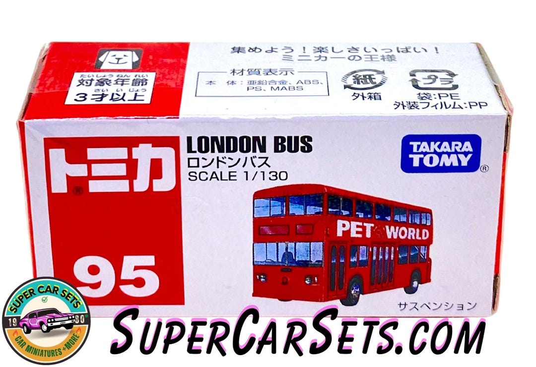 Tomica - (#95) London Bus (1:130 Scale) - Etsy