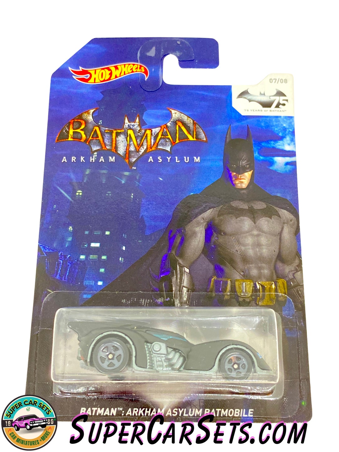 Batman: Arkham Asylum Batmobile - Hot Wheels Batman 75 Years (7/8) - Etsy