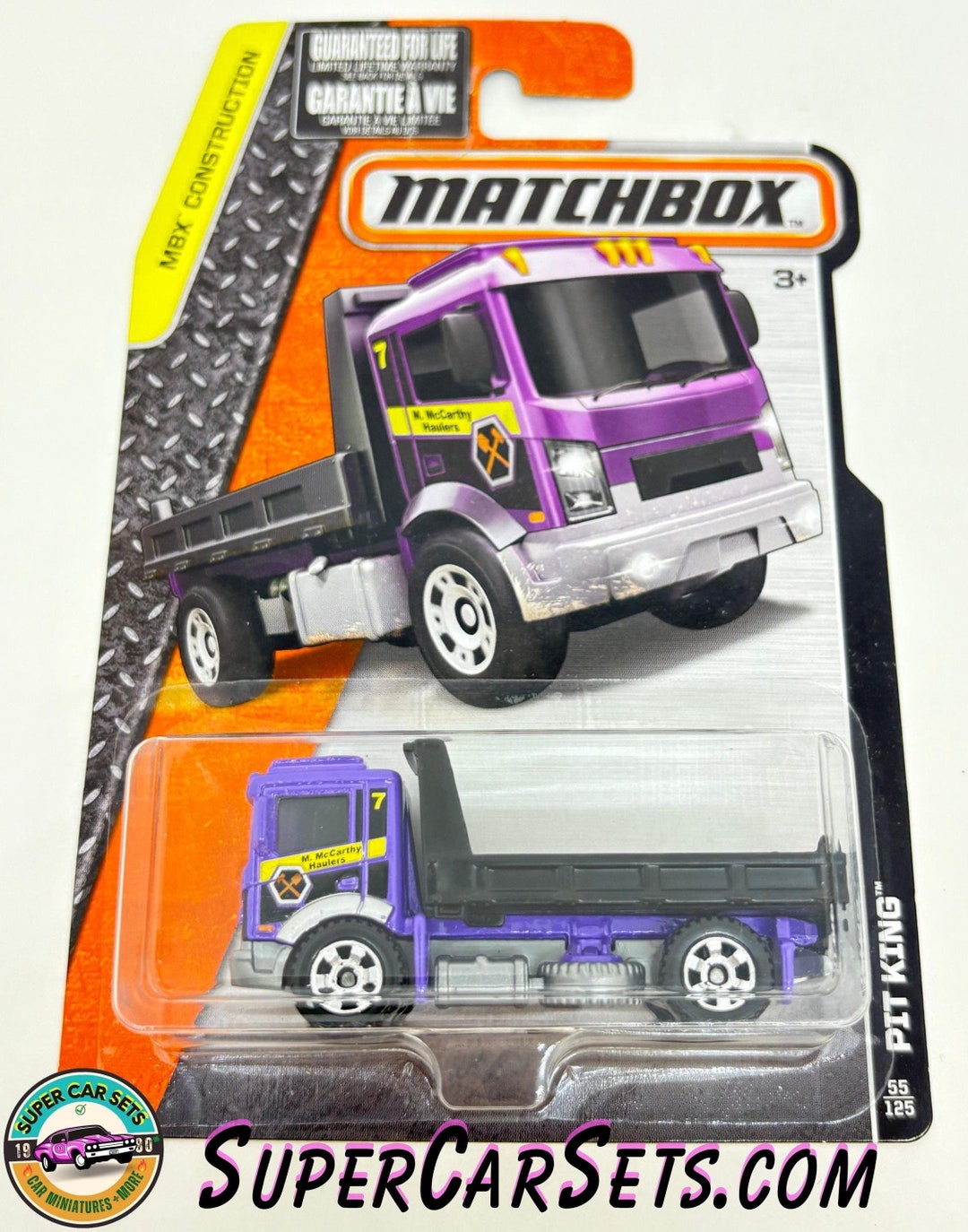Pit King (purple and Black Colour) - Matchbox MBX Construction 2016 (55 ...