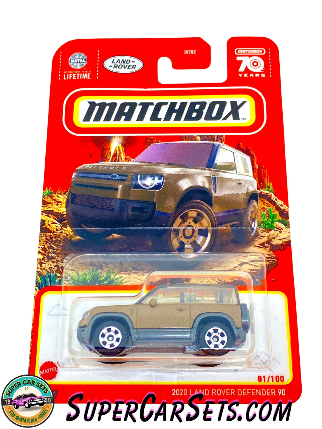 2020 Land Rover Defender 90 (brown Colour) (81/100) - Matchbox - Etsy