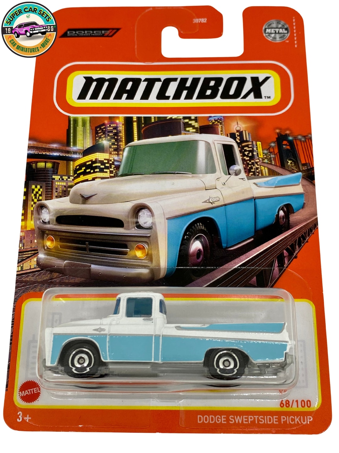 Matchbox - Dodge Sweptside Pickup (light Blue and White Colour) (68/100 ...