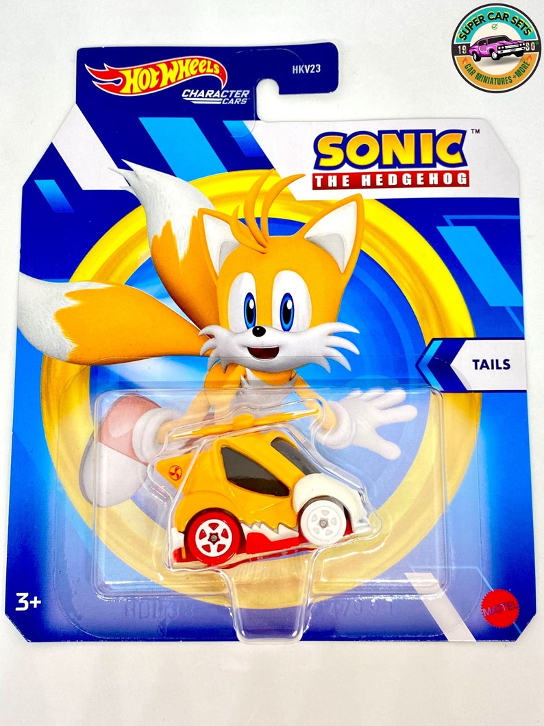 Sonic Tails Hot Wheels Character Cars - Etsy