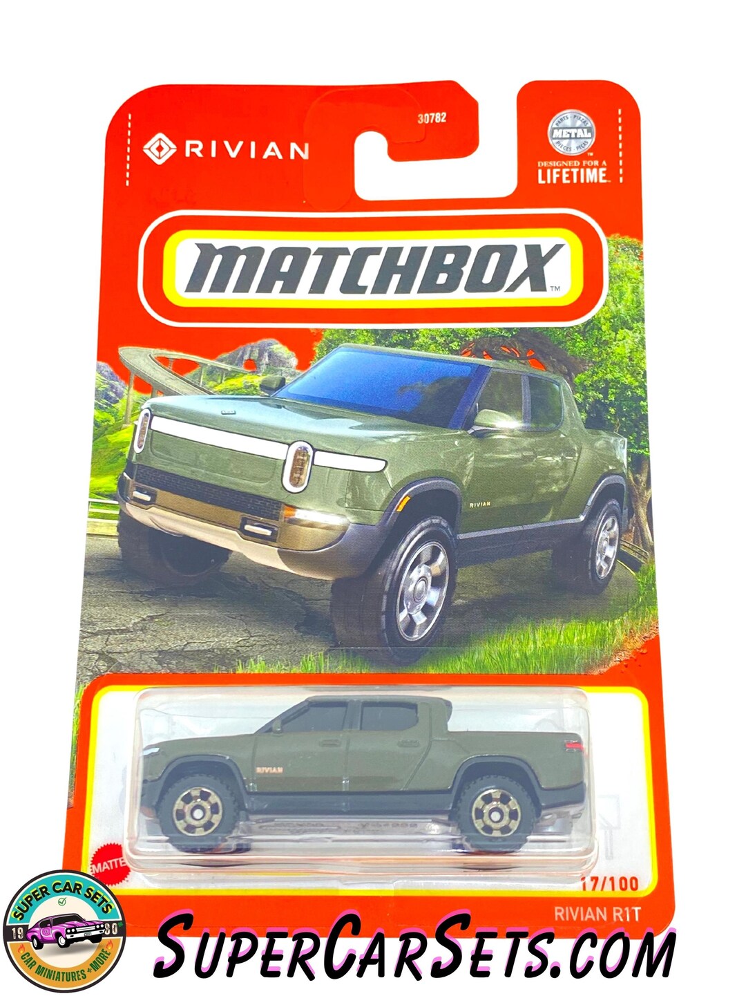 Rivian R1T 17/100 olive Green Colour Matchbox - Etsy