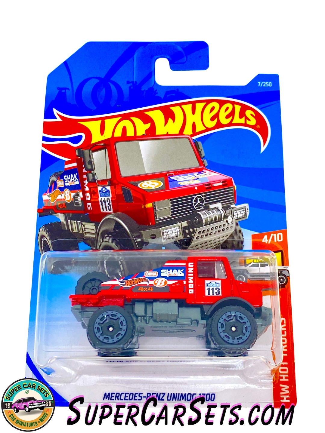 Hot Wheels HW Hot Trucks 2021 (4/10) (7/250) Mercedes-benz Unimog 1300 ...